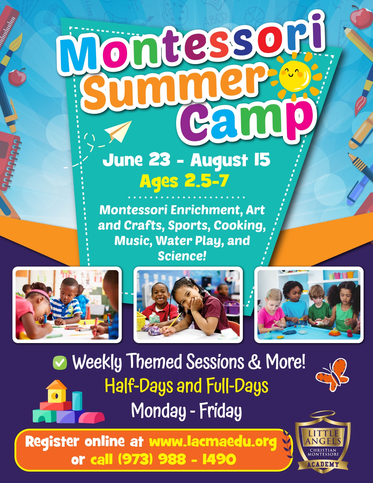 Summer Camp 2025 — Montessori School in Livingston NJ | Little Angels ...